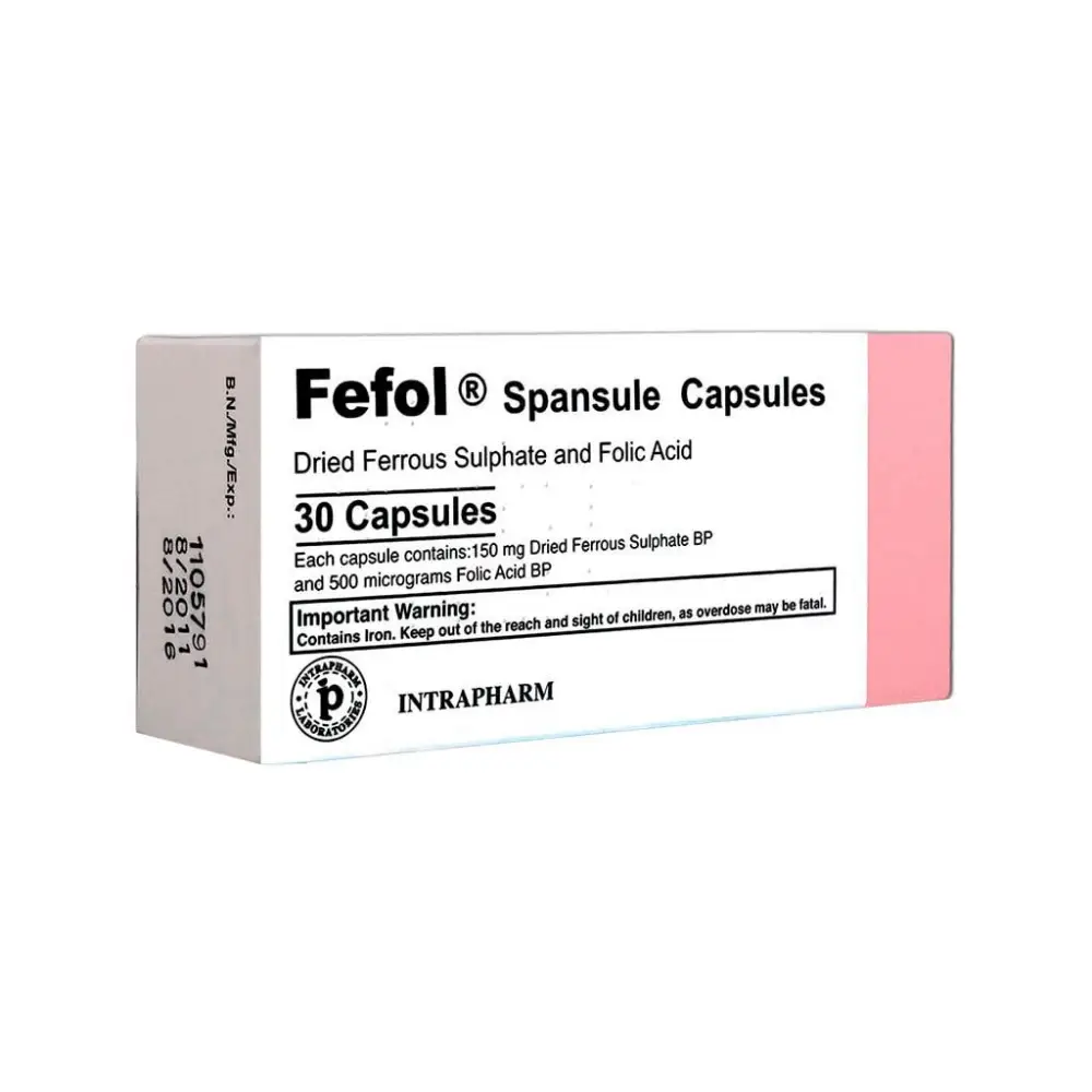 قیمت و خرید کپسول ففول اینترافارم 30 عددی | داروسنتر